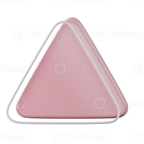 Triangle Forme Rose Pente 3d Le Rendu 29752598 Png