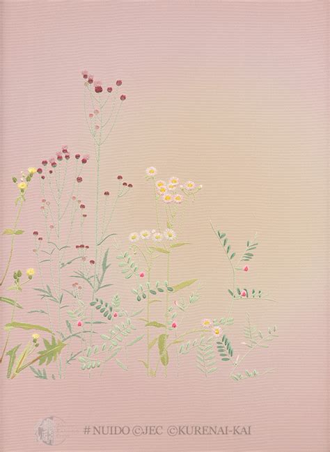 Nesr22 Fc Spring Grasses Nuido The Way Of Japanese Embroidery Site