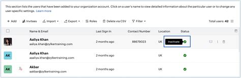 User Specific Admin Console Settings Zoho Mail