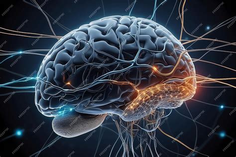 Premium Photo Brain Neural Network Computer Illustration