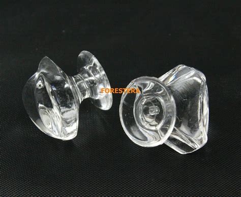 10pcs Clear Acrylic Plastic Knob Plexiglass Knob Small 18x18mm Acl Ls