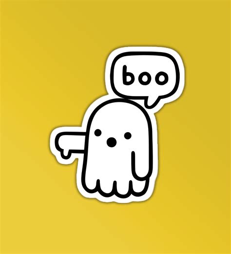 Boo Sticker Peeekaboo