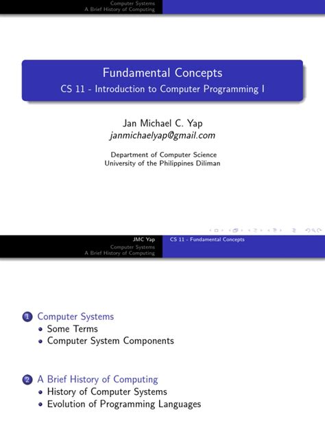 Cs 11 Lesson 1 Pdf Computer Hardware Central Processing Unit