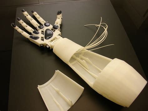 Hand Robot Inmoov By Gaellangevin Thingiverse Robot Hand Robot 3d Printer