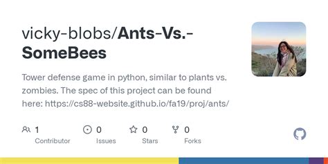 Github Vicky Blobs Ants Vs Somebees Tower Defense Game In Python Similar To Plants Vs