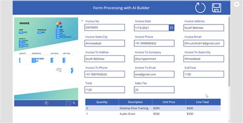 multi layout form processing using powerapps and ai builder