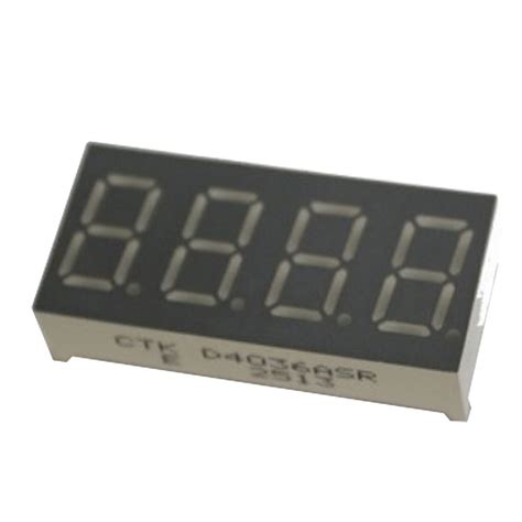 Display Led Quadruplo 7 Segmentos Vermelho 036´´ Catodo Comum