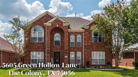 5605 Green Hollow Lane The Colony Tx 75056 Youtube