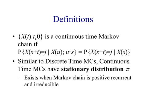 讨论：continuous Time Markov Chains And Basic Queueing Theoryppt