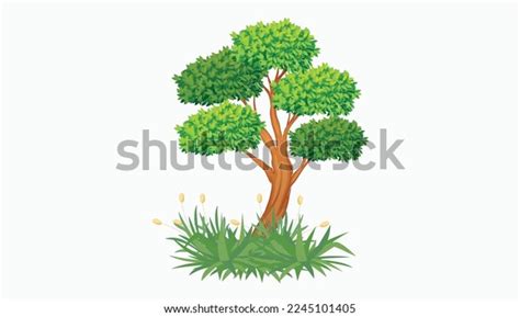 Tree Grass Design Eps Vector Stock Vector Royalty Free Shutterstock
