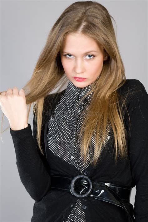 Long Haired Girl Stock Image Image Of Beautiful Pose