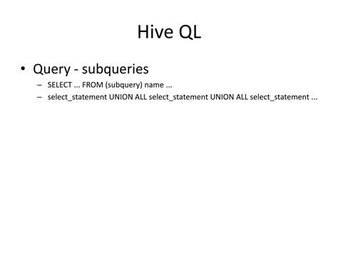 ppt hive 实战 powerpoint presentation free download id 3253163