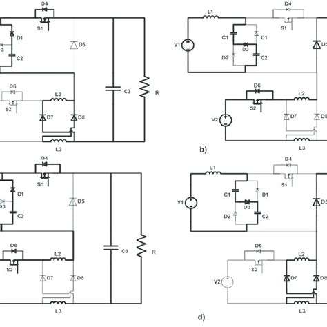 The Circuit Diagrams For The Operating Modes Of The Proposed Converter
