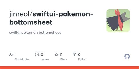 github jinreol swiftui pokemon bottomsheet swiftui pokemon bottomsheet