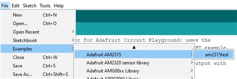arduino code am2315 encased i2c temperature humidity sensor