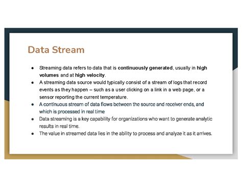Introduction Of Stream Processing Data Stream Streaming Data Refers