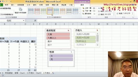 19 報表篩選與交叉分析篩選器 Youtube