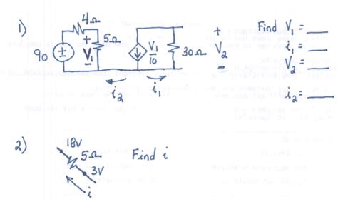 solved find v1 i1 v2 i2