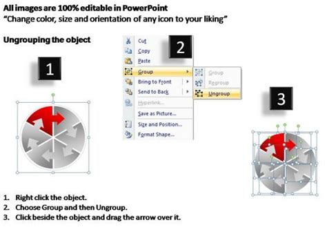 PowerPoint Templates Business Circular Arrows Pointer Ppt Template