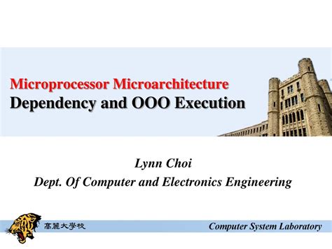 Ppt Microprocessor Microarchitecture Dependency And Ooo Execution