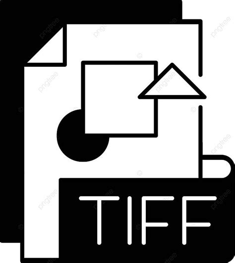 Tiff File Black Linear Icon Data Concept Outline Vector Data Concept