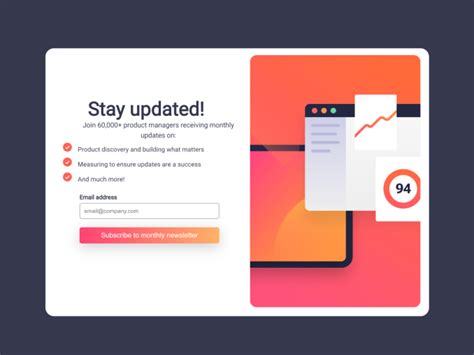 Newsletter Sign Up Form With Success Message — Codehim