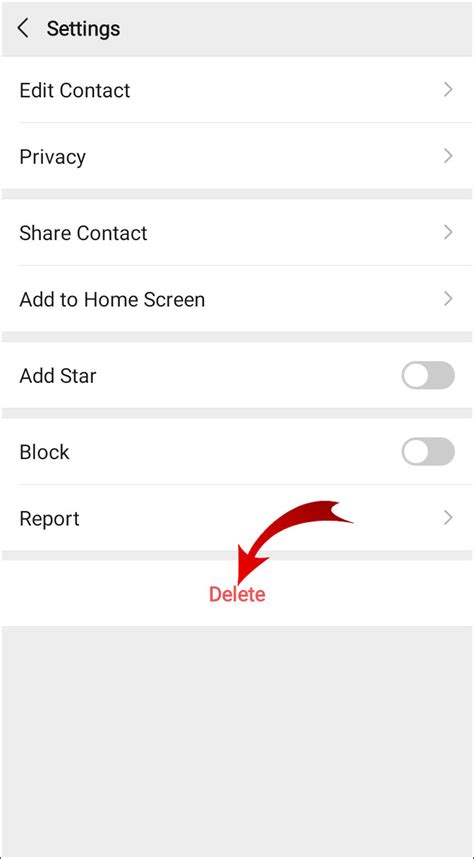 how to delete a contact in wechat