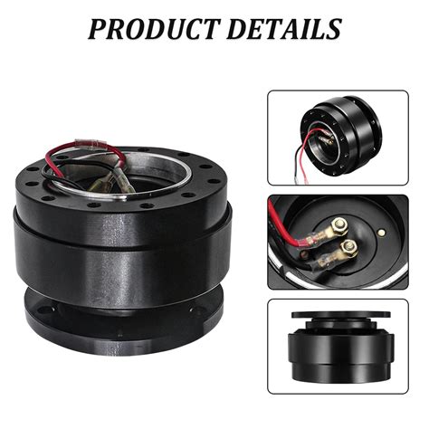 범용 레이싱 스티어링 카 내부 부품 휠 알루미늄 자동차 퀵 릴리스 스티어링 휠 스냅 오프 허브 어댑터 보스 키트 6 홀 Aliexpress