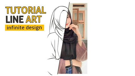 TUTORIAL MEMBUAT LINE ART VECTOR ART KHUSUS PEMULA INFINITE DESIGN ANDROID YouTube