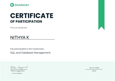 Nithya K On Linkedin Sql Geekster Continuouslearning