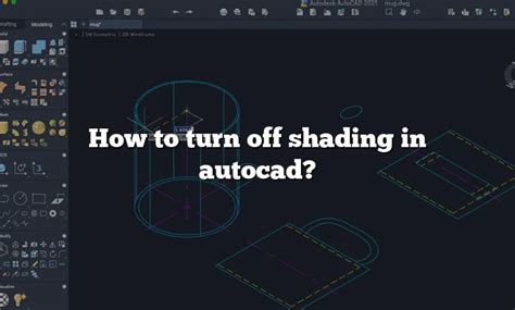 How To Turn Off Shading In Autocad