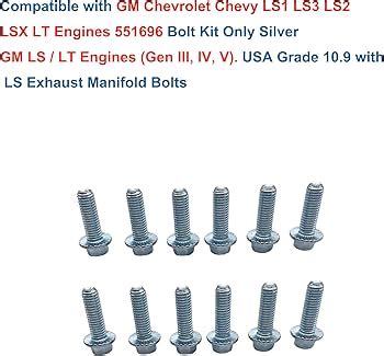 Exhaust Manifold Bolts Hiyang M8x125x25mm Grade 109 Zinc Plated