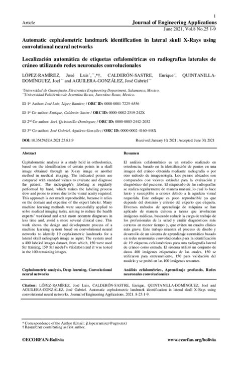 Pdf Automatic Cephalometric Landmark Identification In Lateral Skull X Rays Using