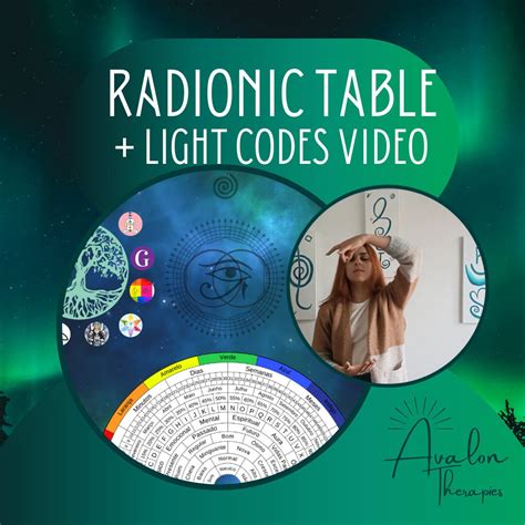 quantum radionic table with light codes video etsy