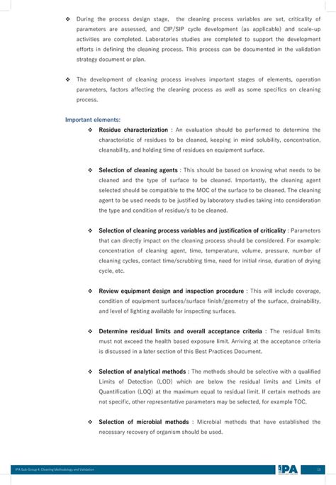 Cleaning Methodology And Validation Pdf