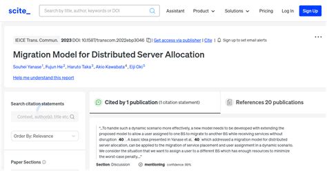 Migration Model For Distributed Server Allocation