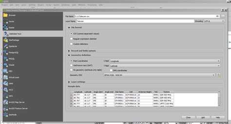 Create Sectors With Given Azimuths Of One Point In Qgis And Show Tabs Info Following Each