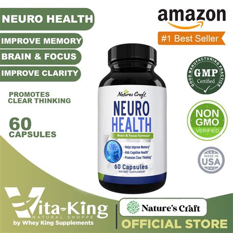 Neuro Health Brain And Focus Formula 60caps Improve Memory Promotes