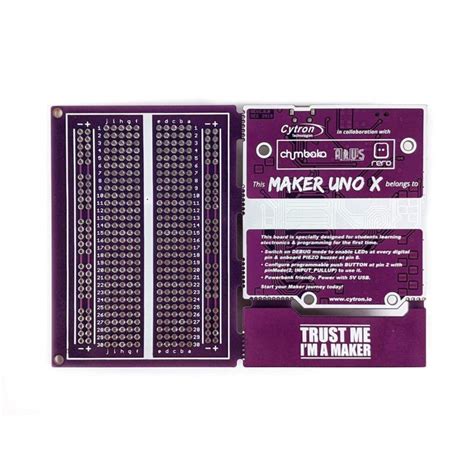 Maker Uno X Development Board With Atmega328p Microcontroller Breadboard Kamami On Line Store