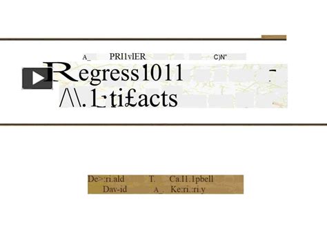 Ppt [read] A Primer On Regression Artifacts Powerpoint Presentation Free To Download Id