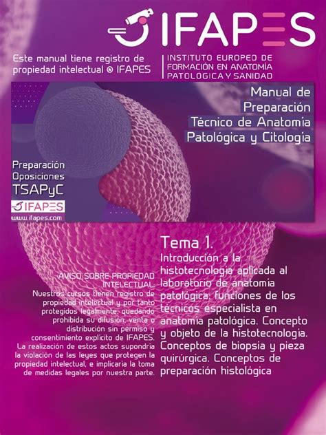 Tema 1 Introducción A La Histotecnología Aplicada Al Aloratorio De Anatomía Patológica Pdf