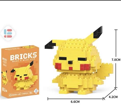 Pikachu Bricks Hobbies And Toys Toys And Games On Carousell