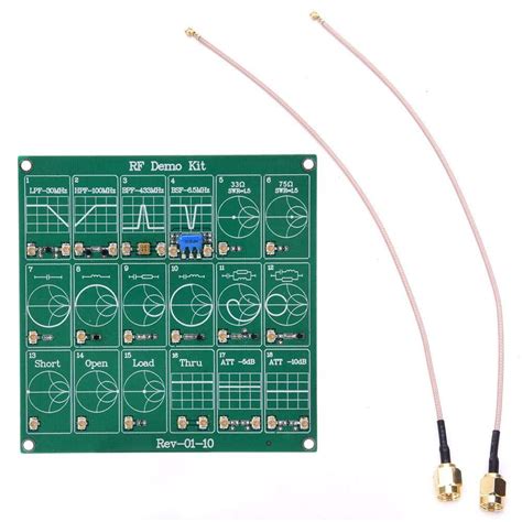 Rf Demo Kit For Nanovna Vna Frequency Test Board Vector Network Test Filter Attenuator Network
