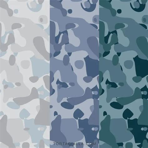 Free Printable Winter Camo Patterned Paper Tortagialla