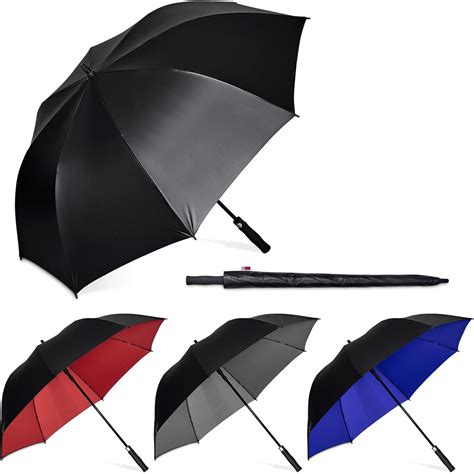 Us Basic Hankley Auto Open Golf Umbrella Blue Storm Ts