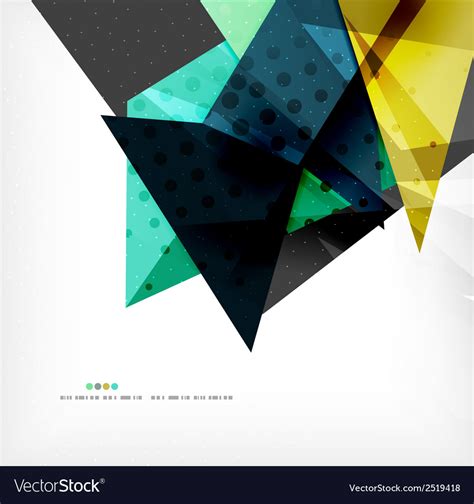 Abstract Colorful Overlapping Composition Vector Image