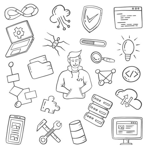 Tech Doodle Vector Art Icons And Graphics For Free Download