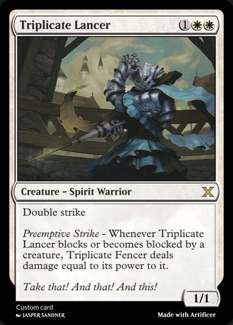 Triple Strike In Black Border Rcustommagic