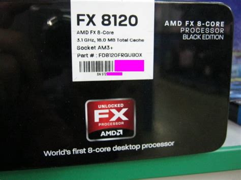 AMD Bulldozer FX-8120 (Retail) Demonstrated, Specs and Benchmarks Unveiled