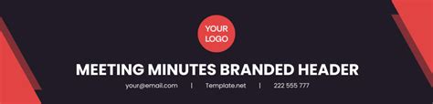 Meeting Minutes Branded Header Template Edit Online And Download Example